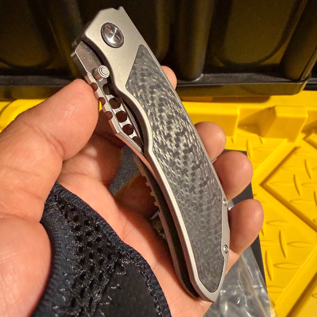 Bladebinge - 🔥🔥 Kizer Huntsman Carbon Fiber Titanium Knife S35VN Blade ...