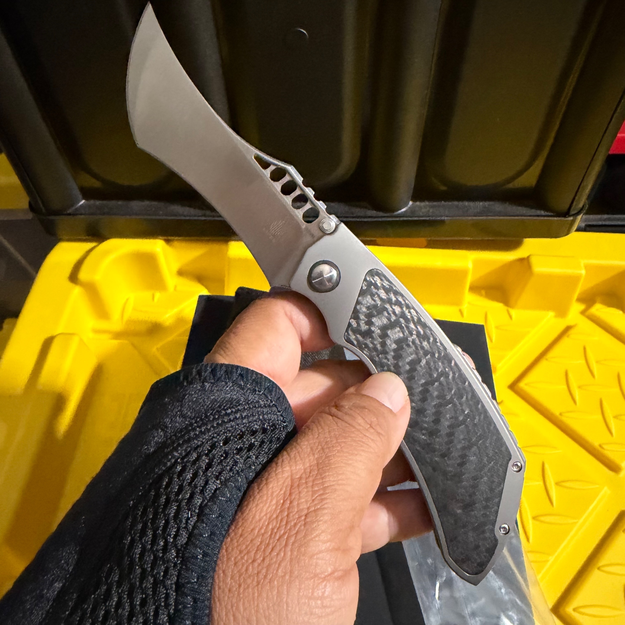 Bladebinge - 🔥🔥 Kizer Huntsman Carbon Fiber Titanium Knife S35VN Blade ...