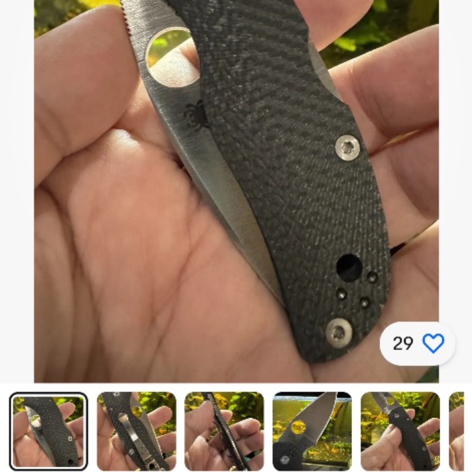 Bladebinge - Spyderco Native 5 Fluted Carbon Fiber S90V Folding Knife ...
