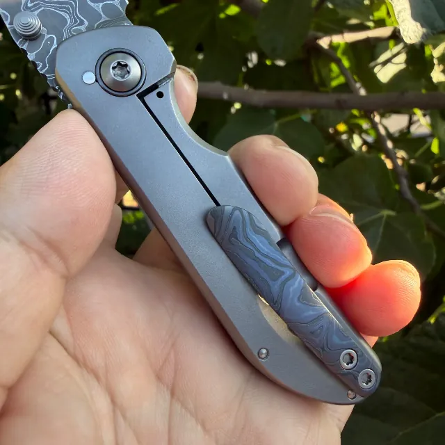 Bladebinge - 🎭🎭 JRP Jared Price Micro Shrike Custom Knife Damascus ...