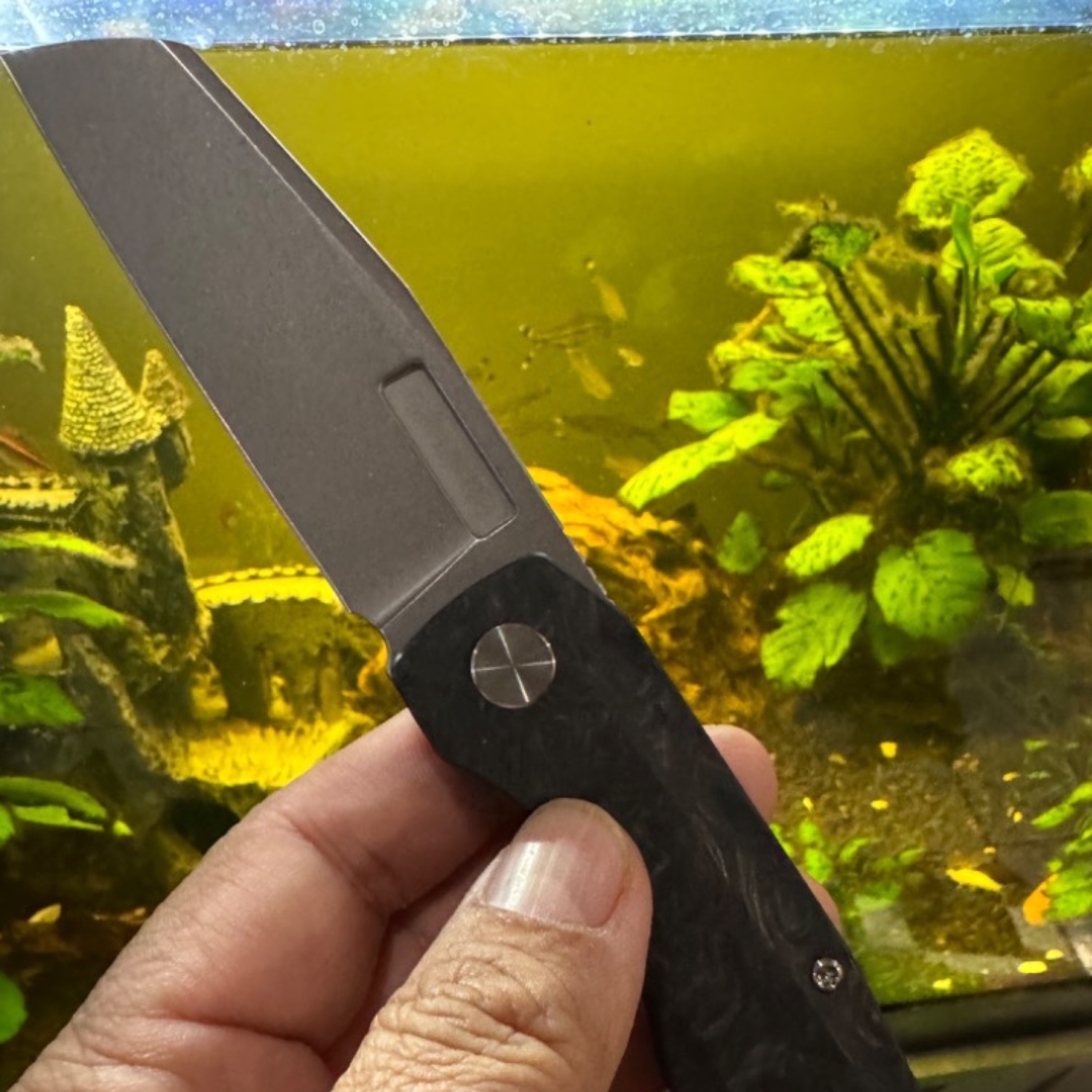 Bladebinge - Vero Engineering Axon Knife Marble Carbon Fiber ...