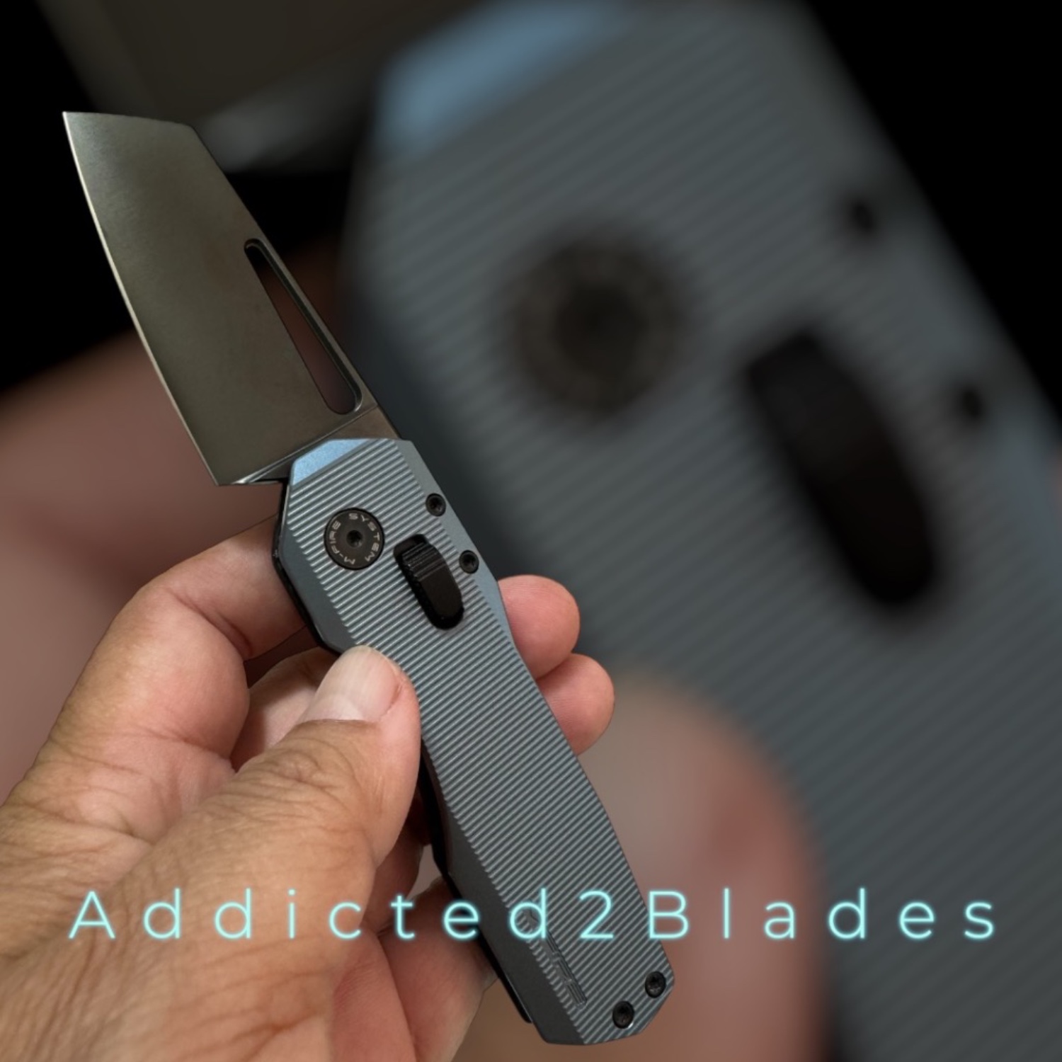 Bladebinge - 🔥🔥Winterblade M-Fire Blue Titanium Vanax Knife🔥🔥🤙👊🥷