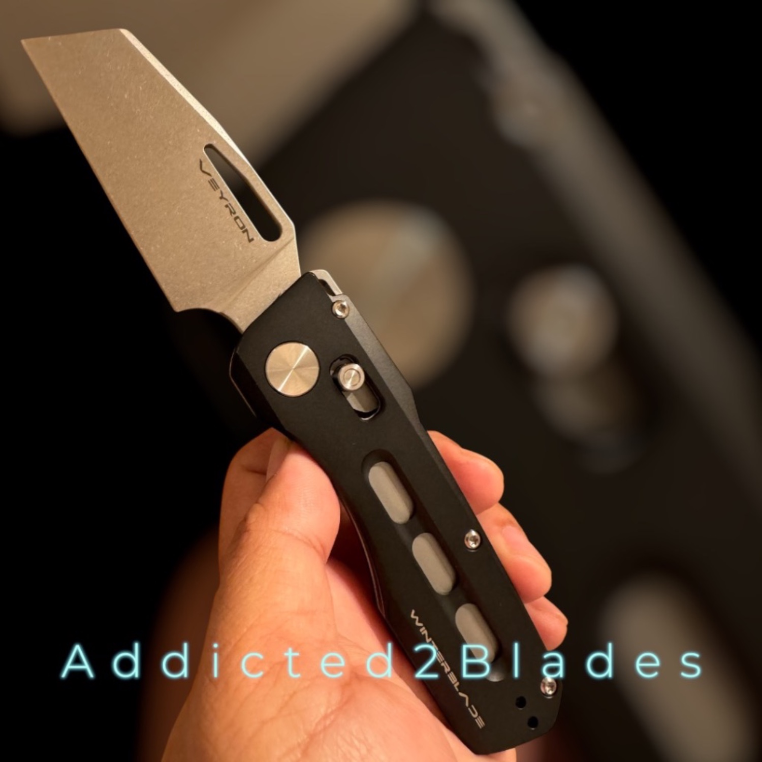Bladebinge - 🔥🔥 Winterblade Veyron Rare Black Titanium 20CV Titanium Folder Great Action Knife🔥🔥 ...
