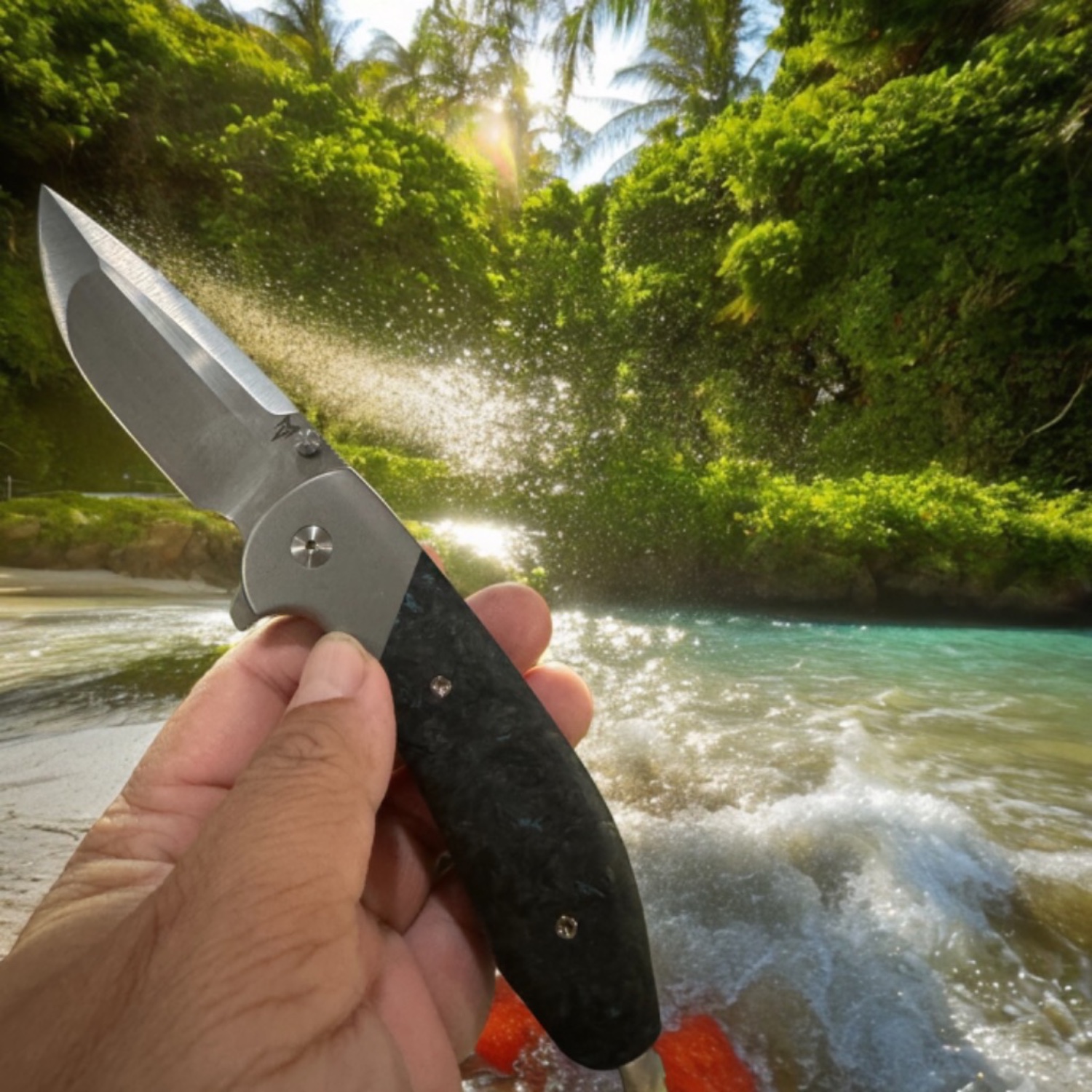 Bladebinge - Varga Knives VBR MkIII satin M390 Bead Blasted Titanium ...