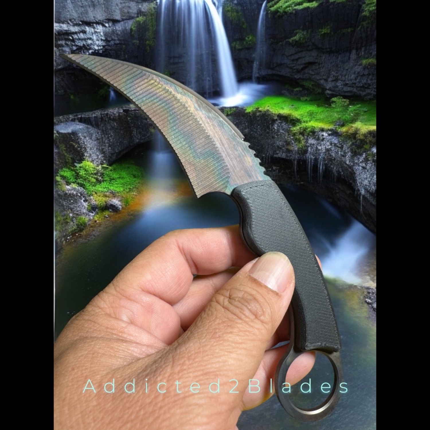 Bladebinge - 🔥🔥 Oden Ripper Fixed Blade Magnacut Knife USA Custom 1/2 ...