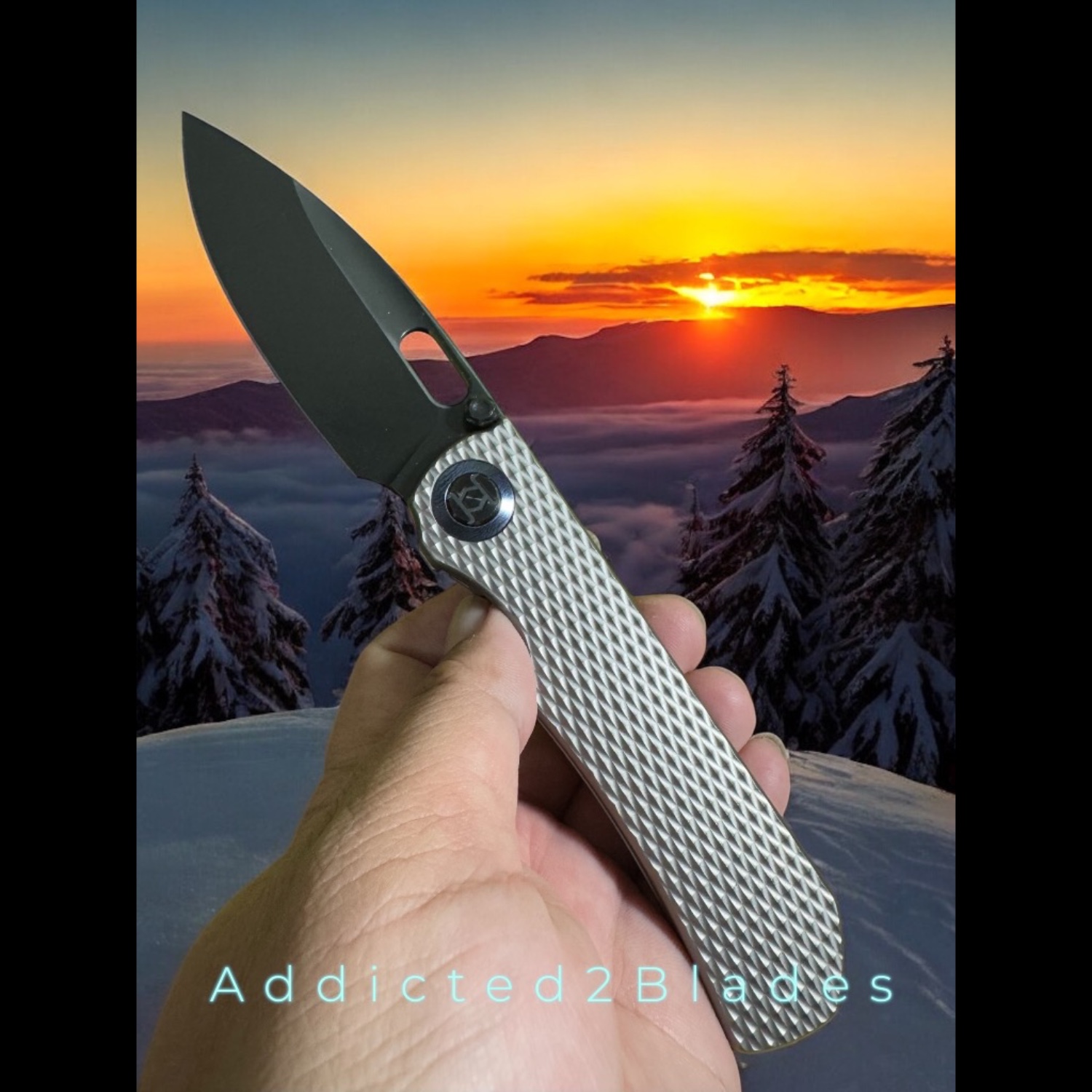 Bladebinge - 🔥🔥 Kunwu Excalibur Reverse Tux Timascus Titanium Knife ...