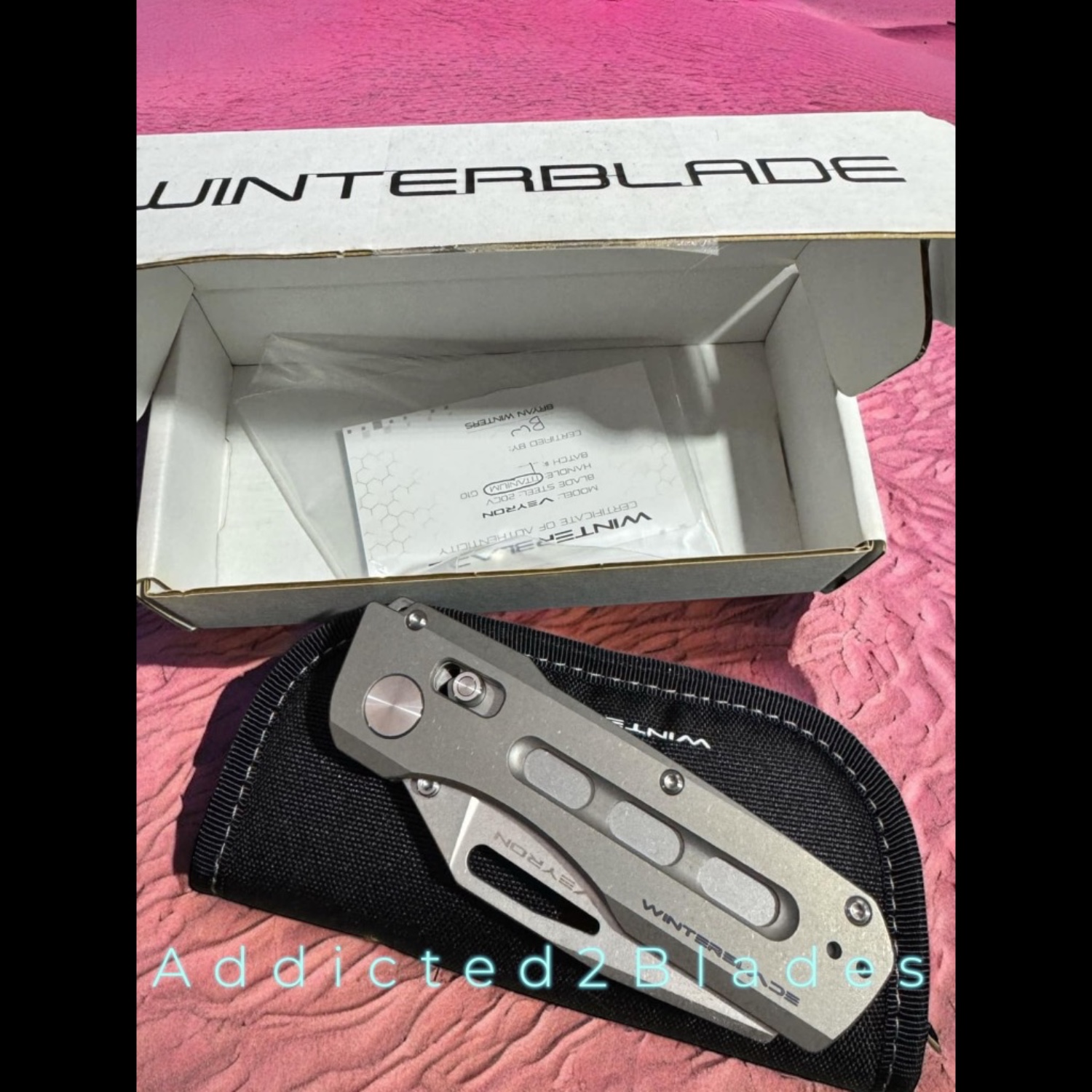 Bladebinge - 🔥🔥WinterBlade Knife Titanium Veyron Folder🔥🔥🥷🫡👊
