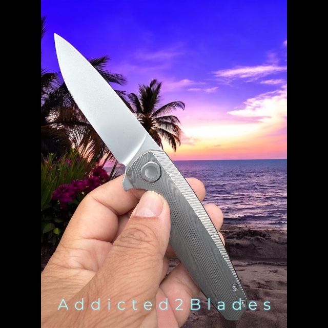 Bladebinge - 🔥🔥 Holt Bladeworks Morpheus Custom Linerlock Milled Titanium M390 Blade Knife🔥🔥🥷🙌
