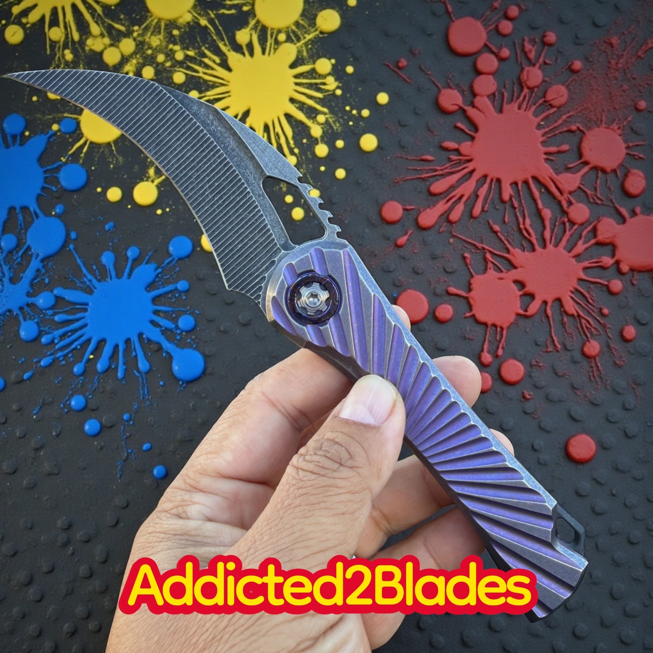 Bladebinge - 🙏🙏 Oden Ripper Milled Titanium Custom Knife Timascus Kit ...