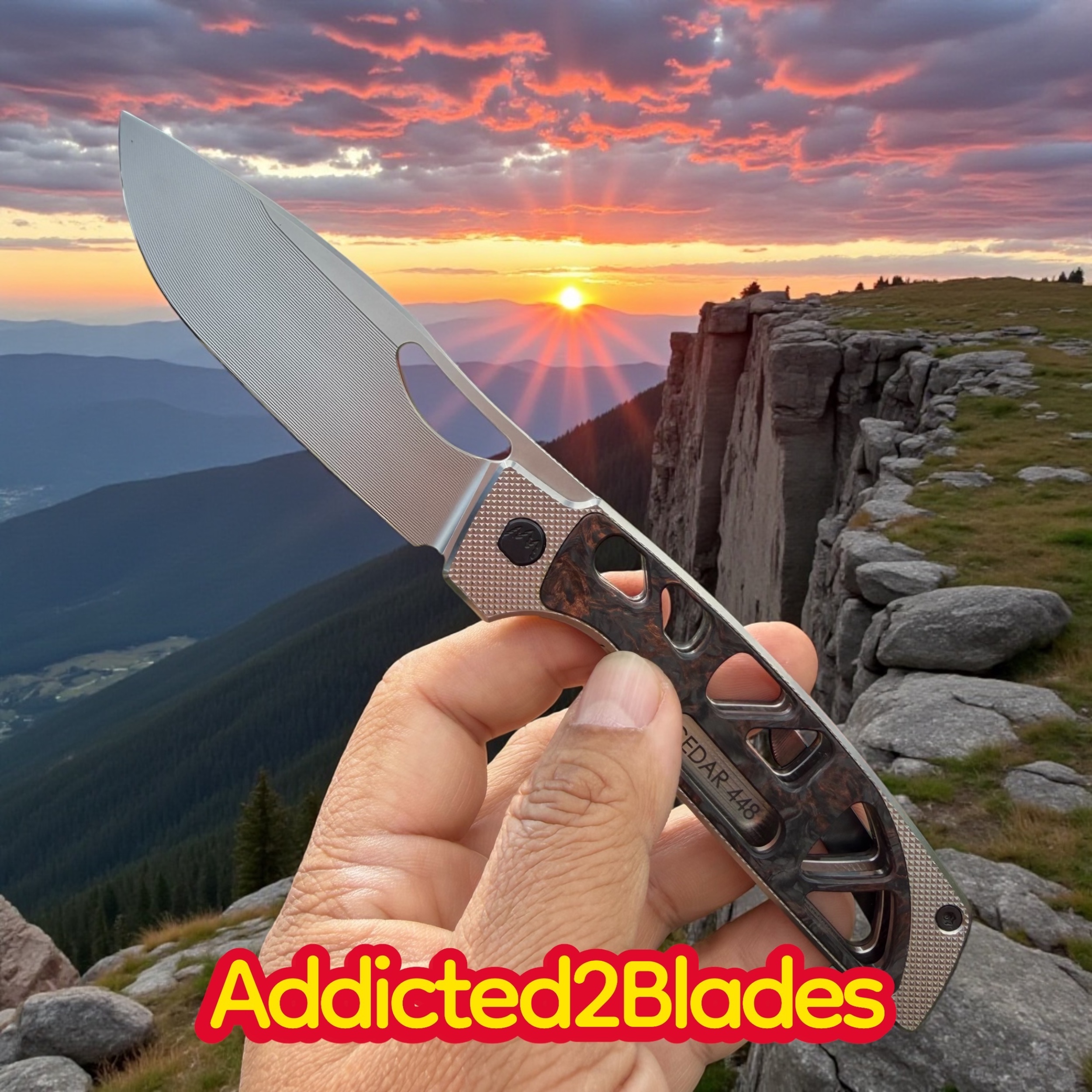 Bladebinge - 🔥🔥 Rob Johnson Cedar Knife Skeleton Vanax Titanium Salt ...