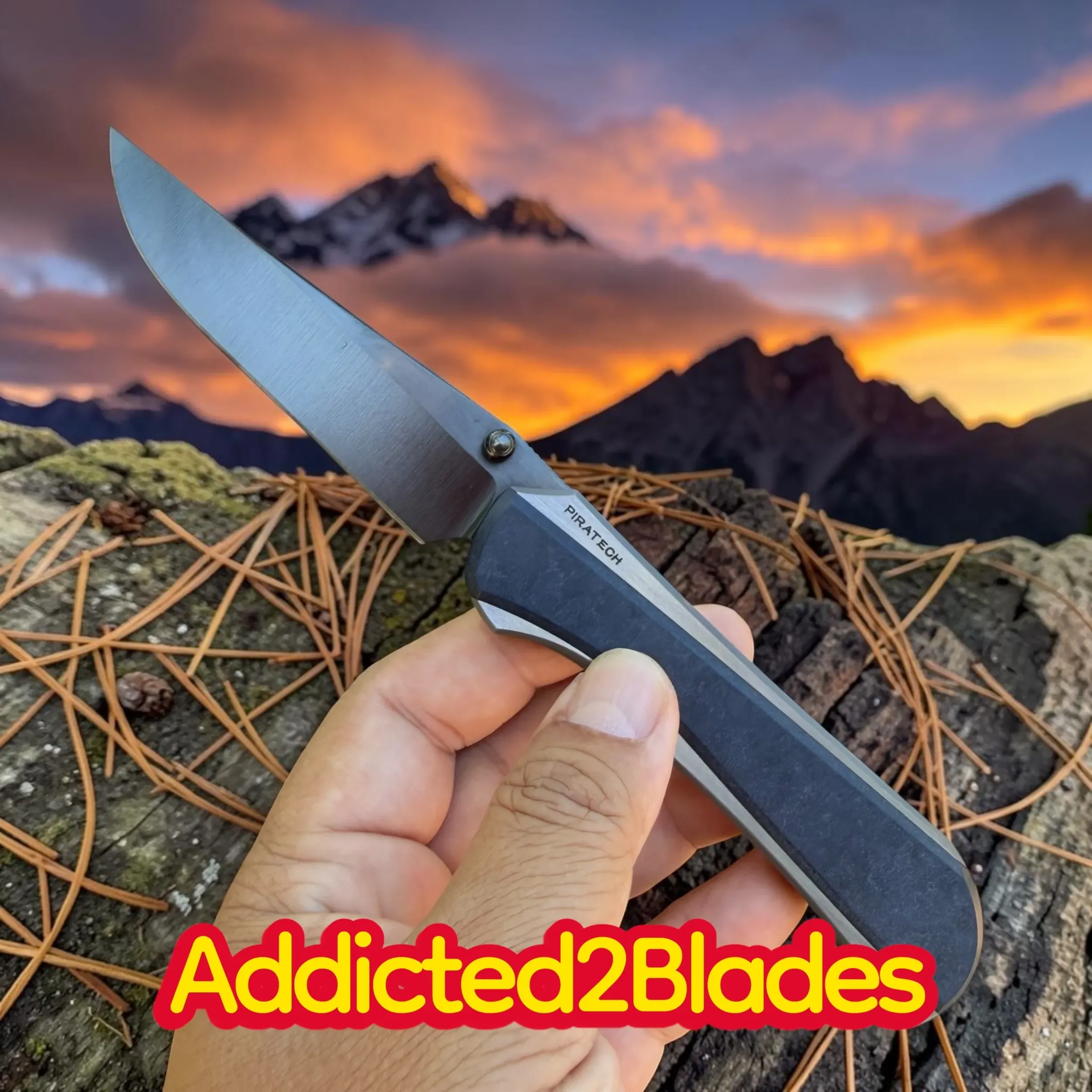 Bladebinge - 🎭🎭 Piratech Saga Titanium Knife Richlite Handles S90V ...