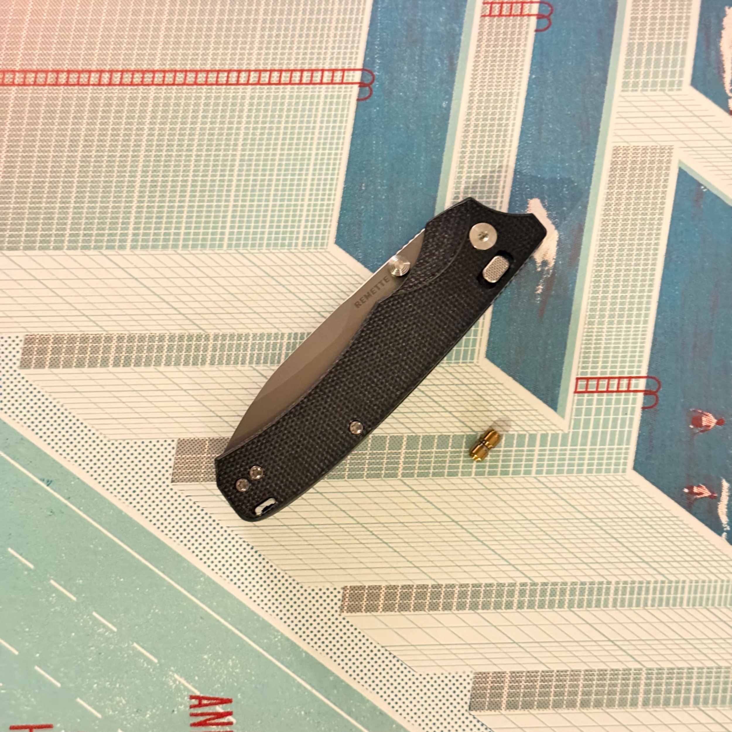 Bladebinge - Remette WD107M Black micarta