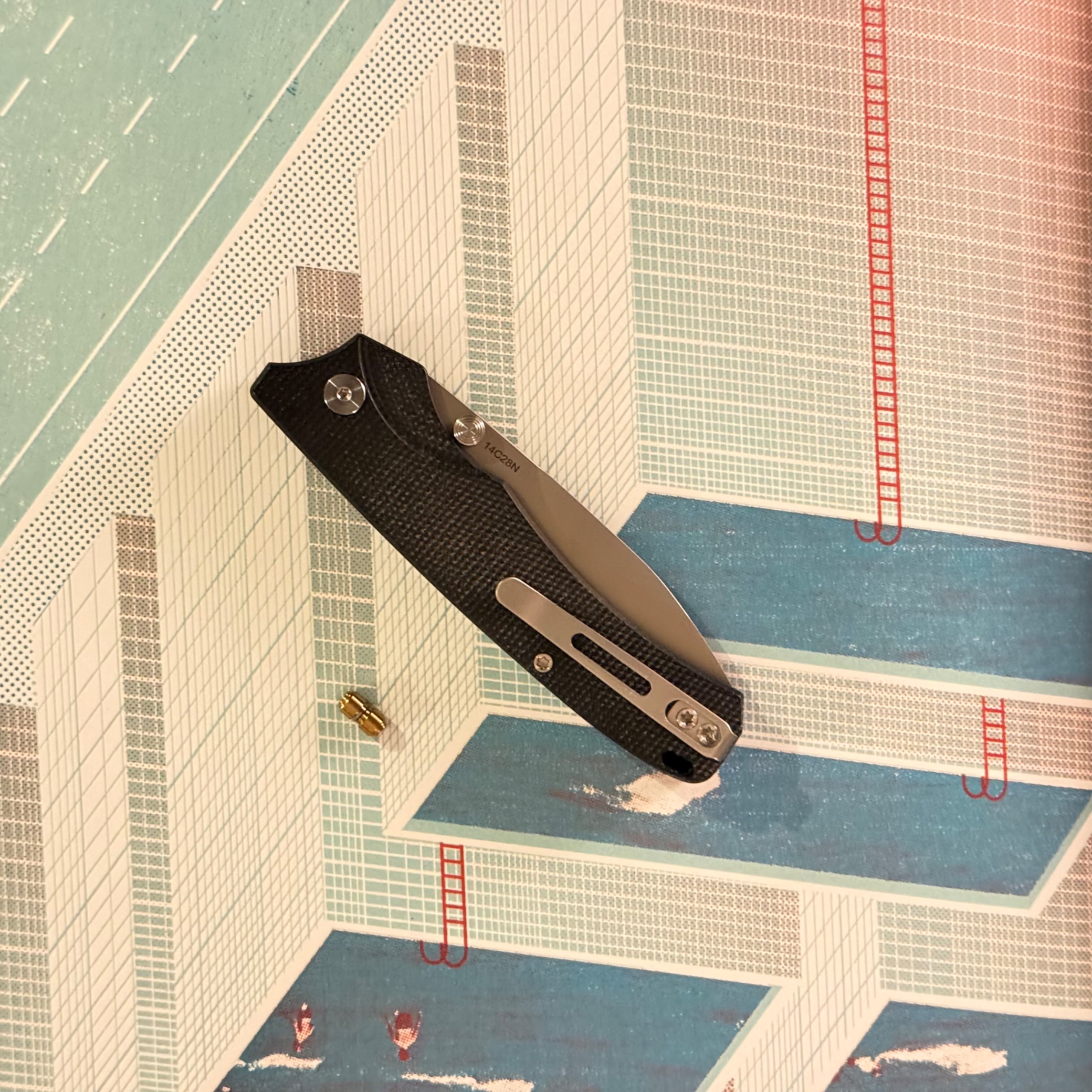 Bladebinge - Remette WD107M Black micarta