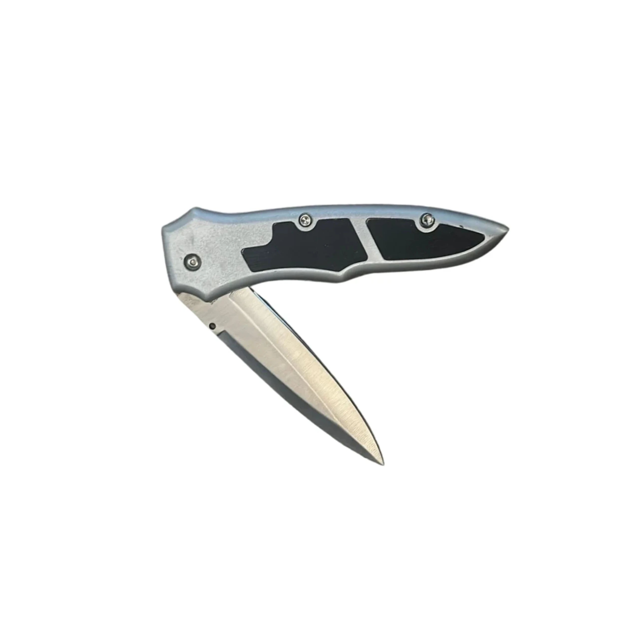 Bladebinge - Super Knife- Silver Tactical Folder-Sleek Stainless Steel Grip