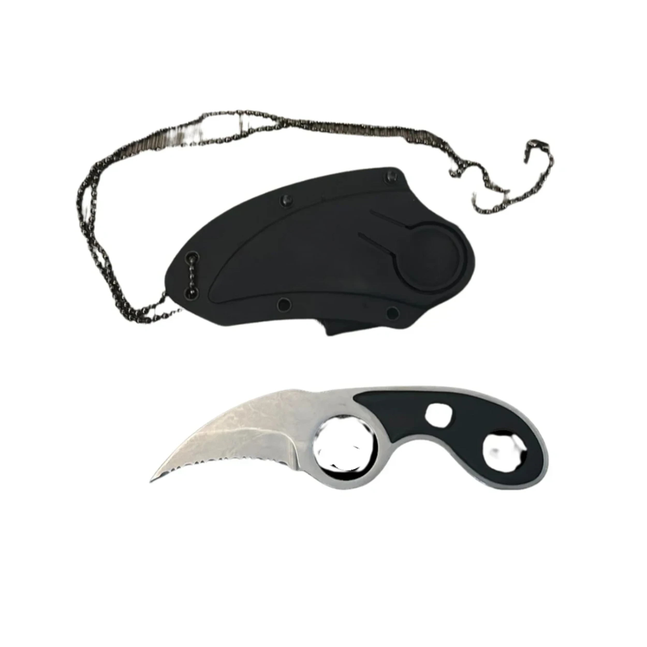 Bladebinge - Stealth Talon Compact Curved EDC Knife w/ Sheath & Chain