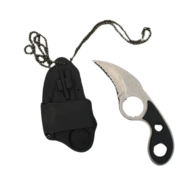 Bladebinge - Stealth Talon Compact Curved EDC Knife w/ Sheath & Chain