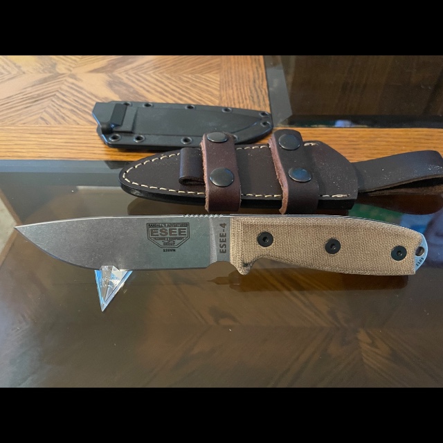 Bladebinge - Esee 4 - s35vn - custom leather sheath - free shipping