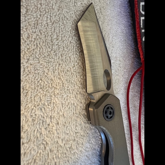 Bladebinge - Oden Custom Knives Sine Orange Peeled Titanium Folder 3.2 ...