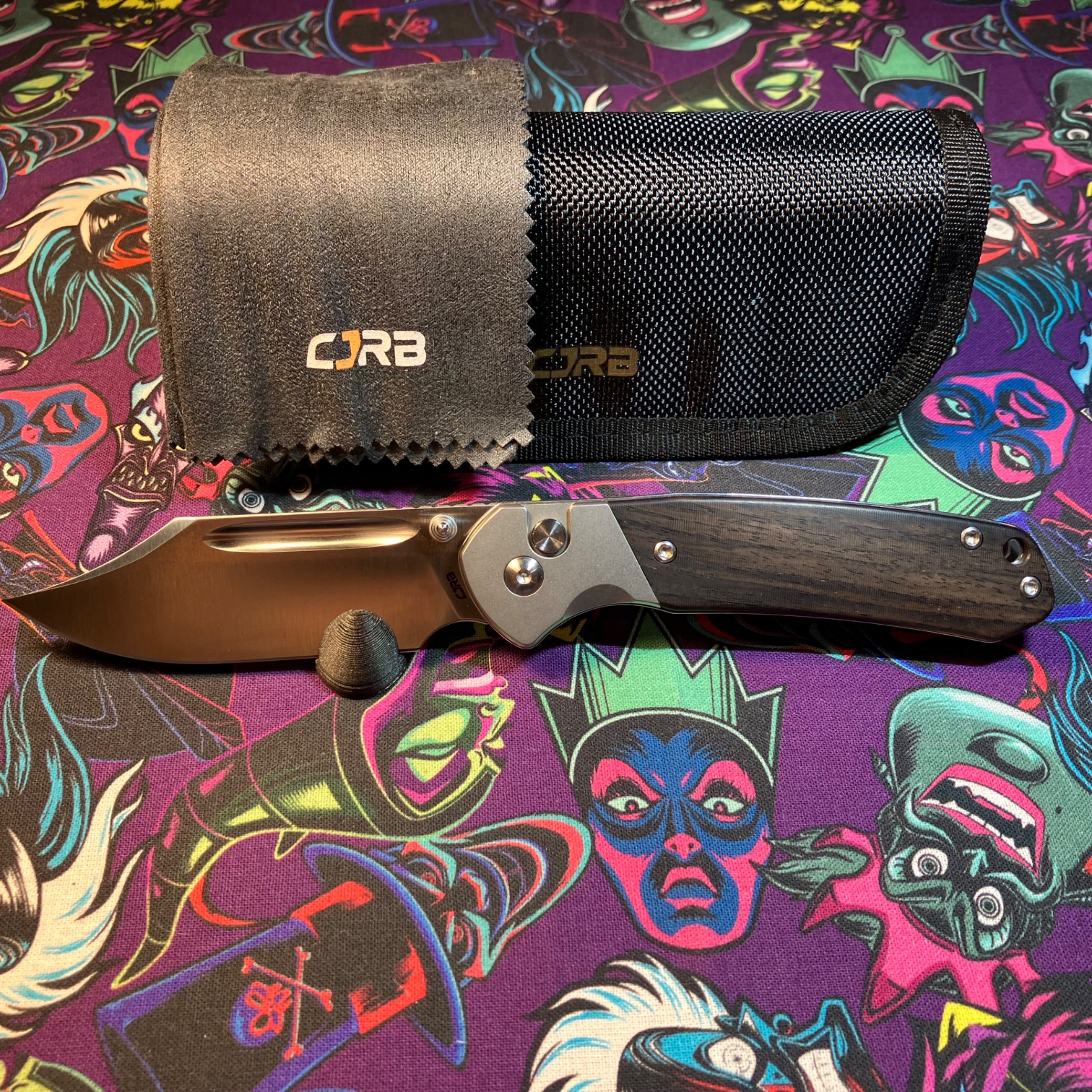 Bladebinge - CJRB BOWIE PYRITE EBONY WOOD •CRAZY PRICE•
