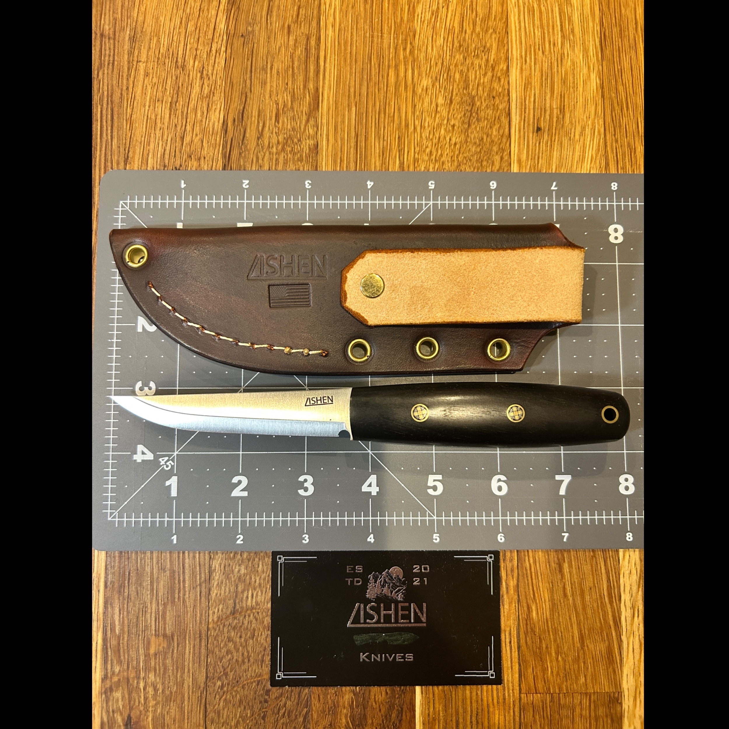 Bladebinge - New Lishen Udskaerer Custom Handmade Fixed Blade Knife AEB ...