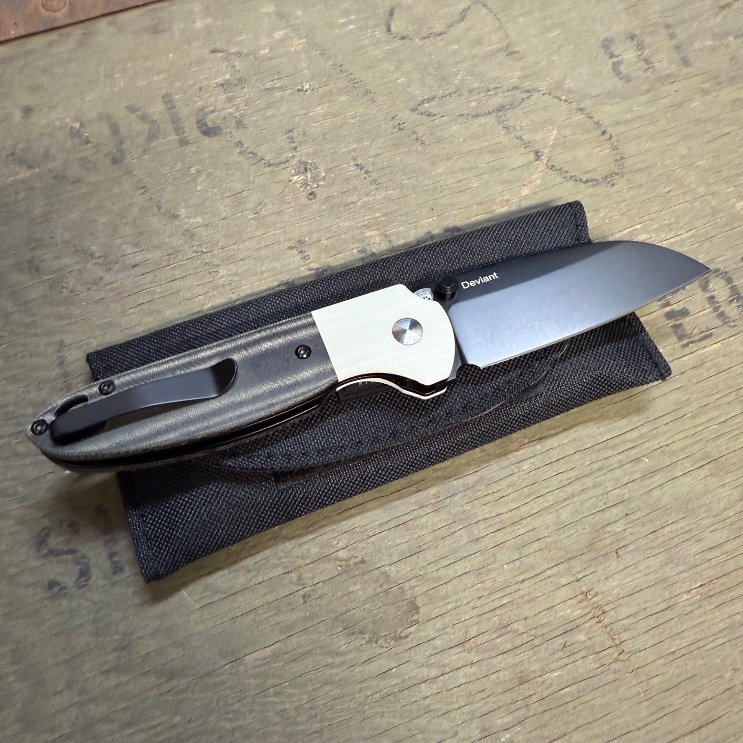 Bladebinge - !!! BRAND NEW Black M390 Sheepsfoot Blade Micarta Handles ...