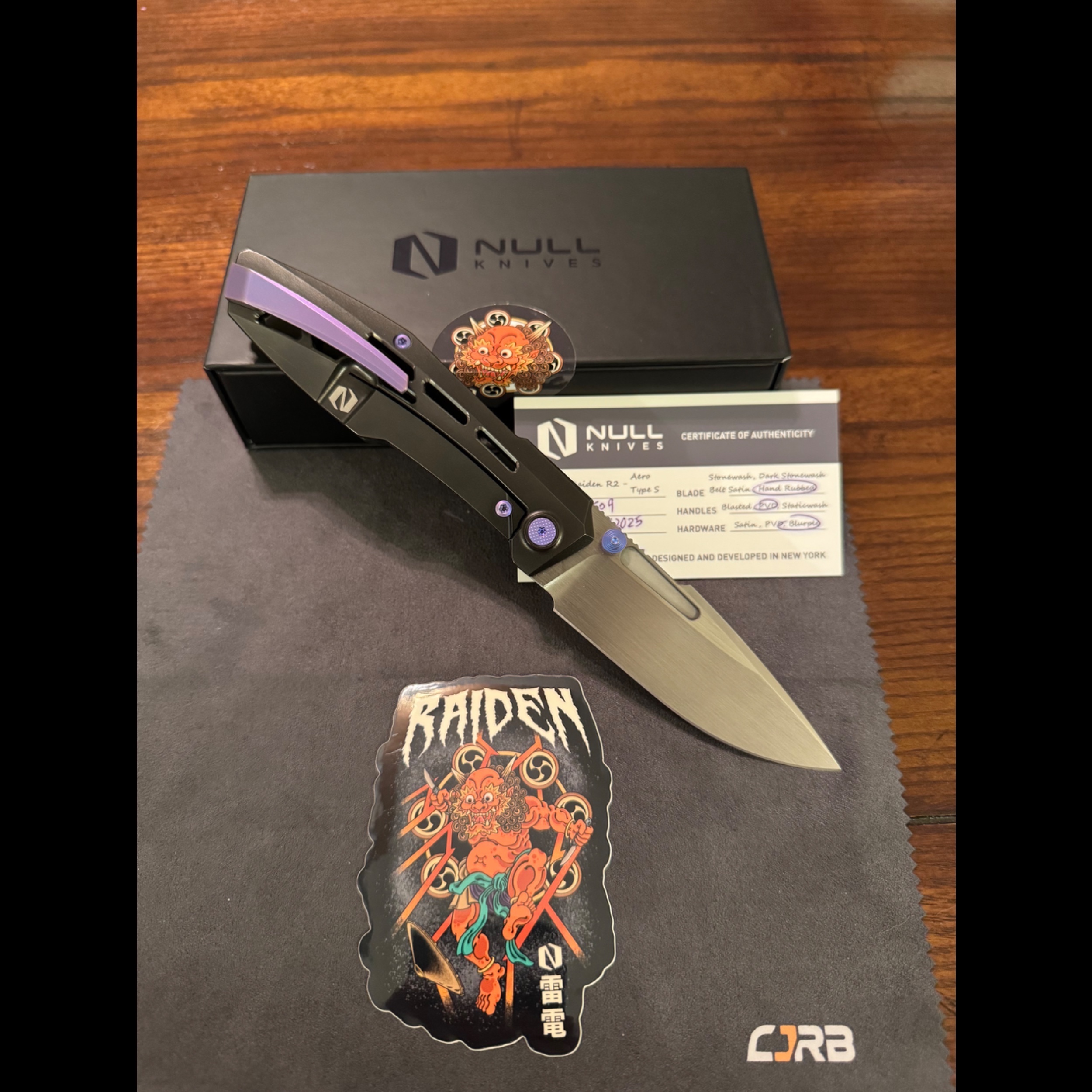 Bladebinge - Null Knives Raiden R2 Blurple Magnacut