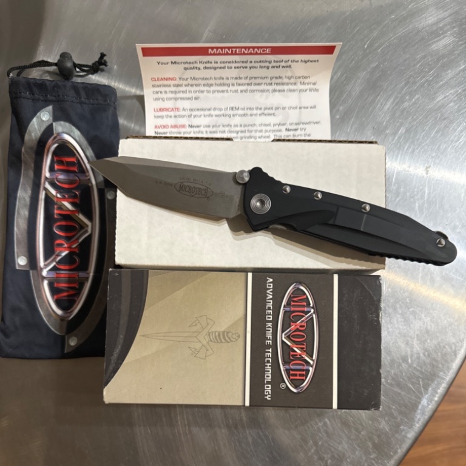 Bladebinge - Microtech Socom Delta T/E Stonewash Vintage Standard A163-10