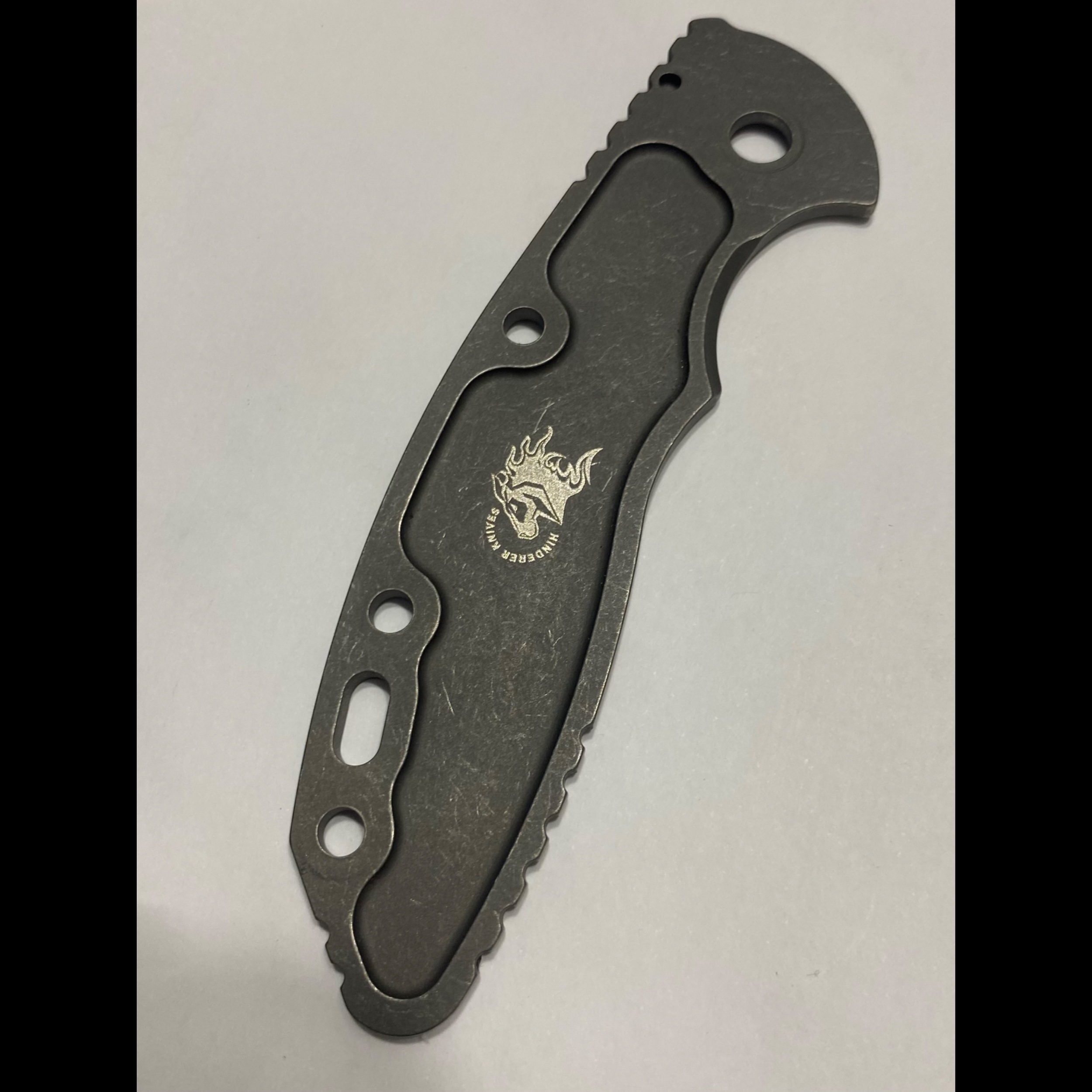 Bladebinge - Hinderer Titanium textured working finish scale for 3in ...