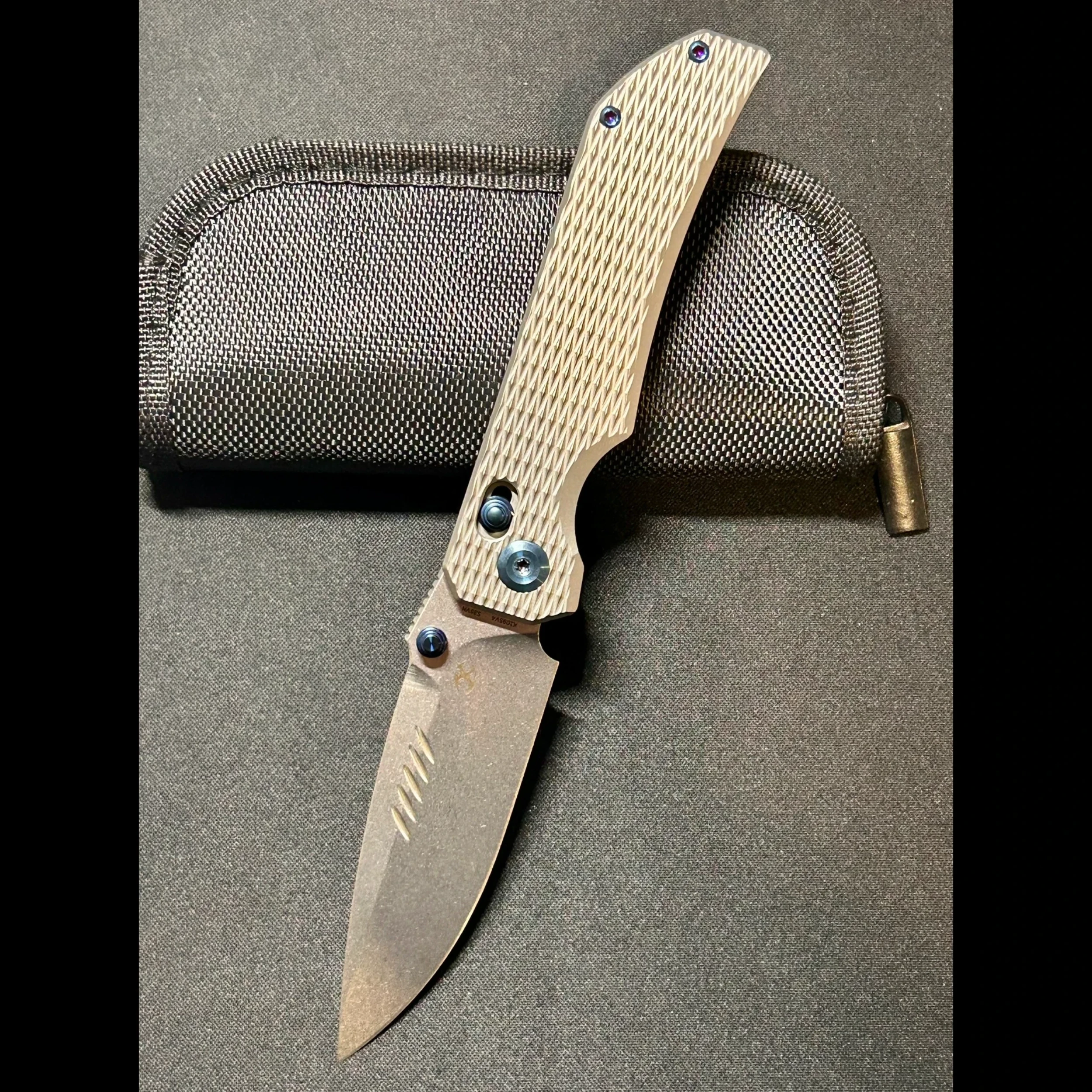 Bladebinge - KANSEPT Eaglestrike - Bead Blasted Titanium with Diamond ...