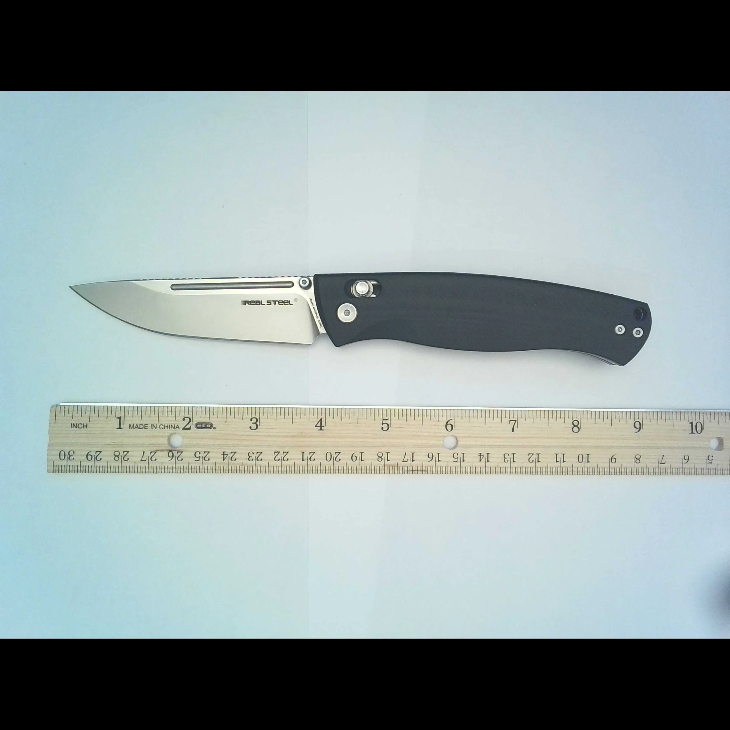 Bladebinge - REAL STEEL PATHFINDER CROSSBAR LOCK KNIFE BLACK G-10 3.75 ...