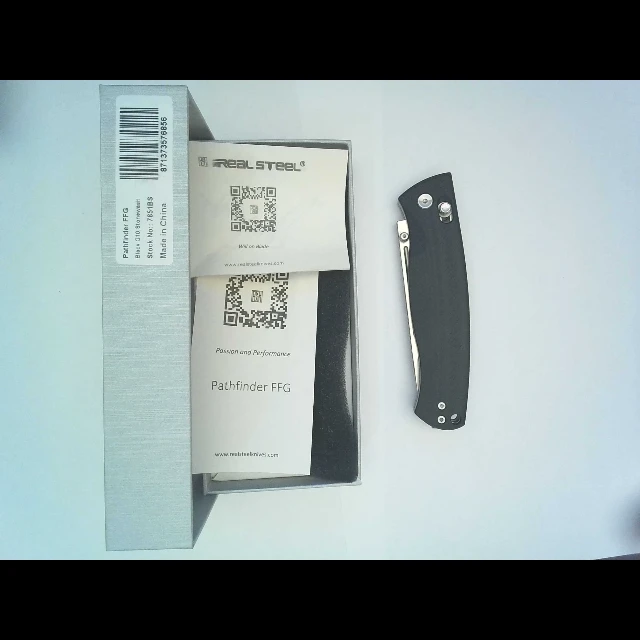 Bladebinge - REAL STEEL PATHFINDER CROSSBAR LOCK KNIFE BLACK G-10 3.75 ...