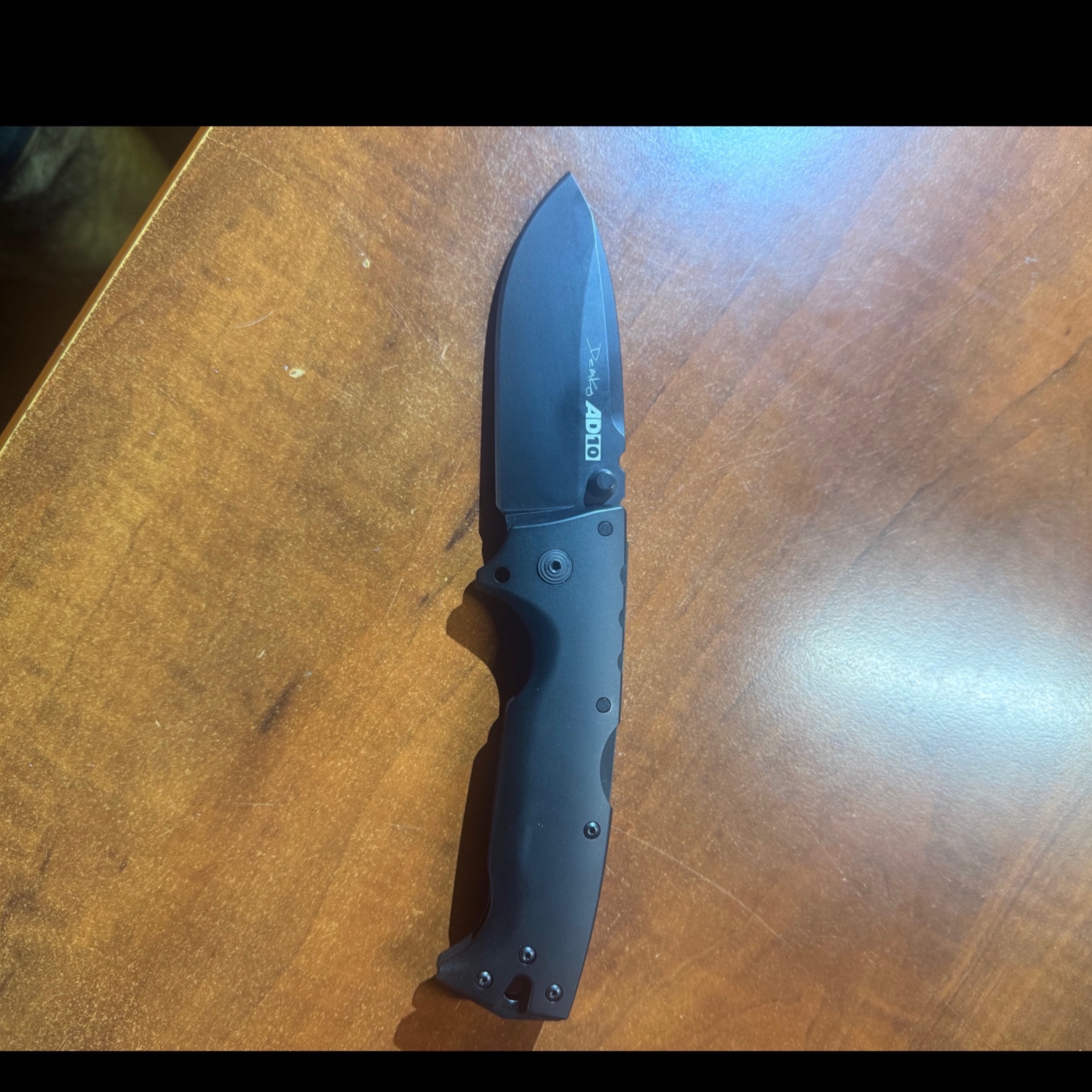 Bladebinge - Cold Steel AD-10, Blacked Out Titanium, Demko Limited Edition