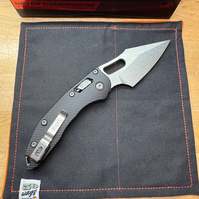 Bladebinge - Microtech Stitch Ram Lock manual Fluted Aluminum scales on ...