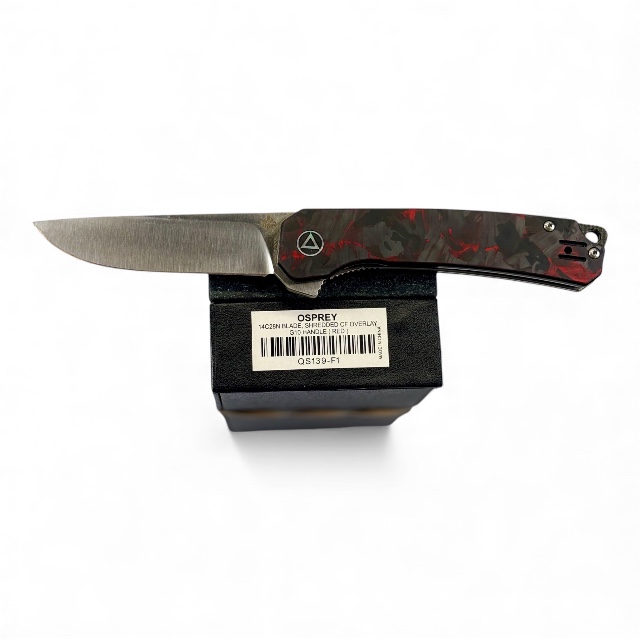 Bladebinge - QSP Osprey QS139-F1 | 3.25” Satin Drop Point 14C28N Blade ...