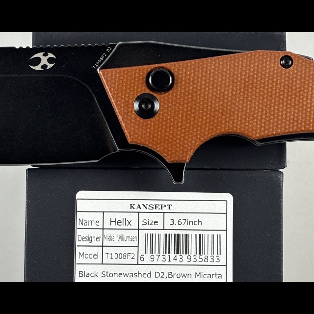 Bladebinge - REDUCED!!! | Kansept Hellx T1008F2 | D2 Drop Point Blade ...