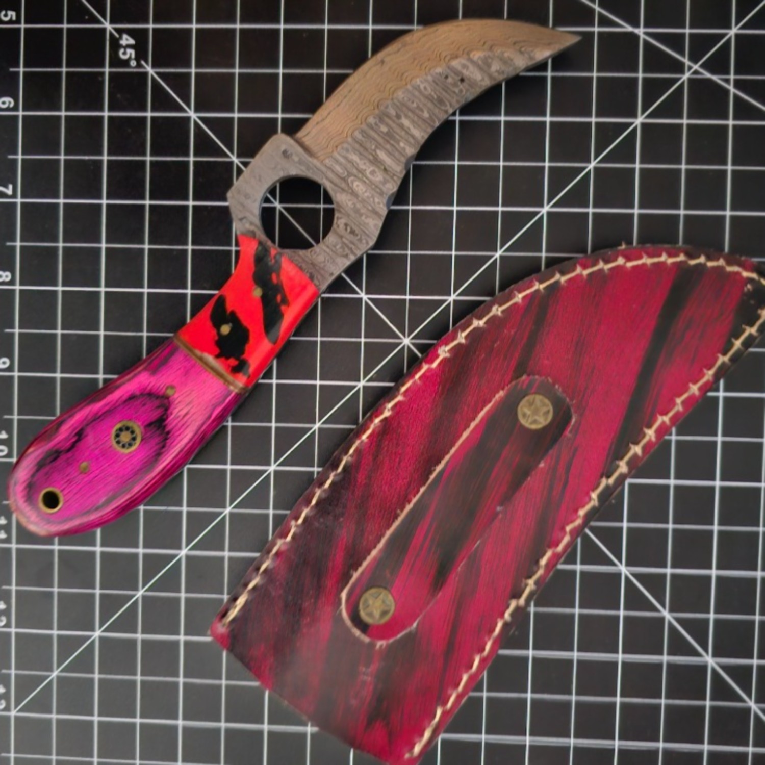 Bladebinge - 8" Hand Forged Carbon Steel Hunting Skinner Bullcutter ...