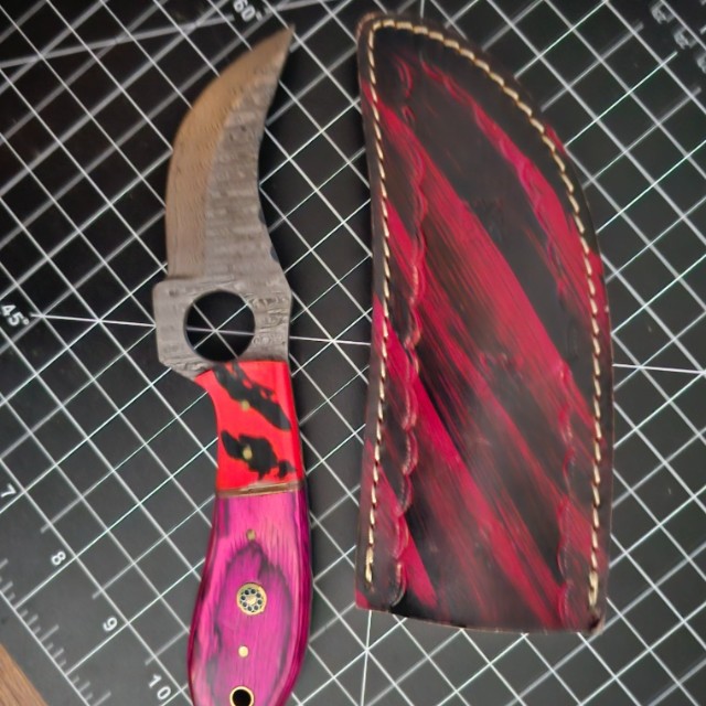 Bladebinge - 8" Hand Forged Carbon Steel Hunting Skinner Bullcutter ...