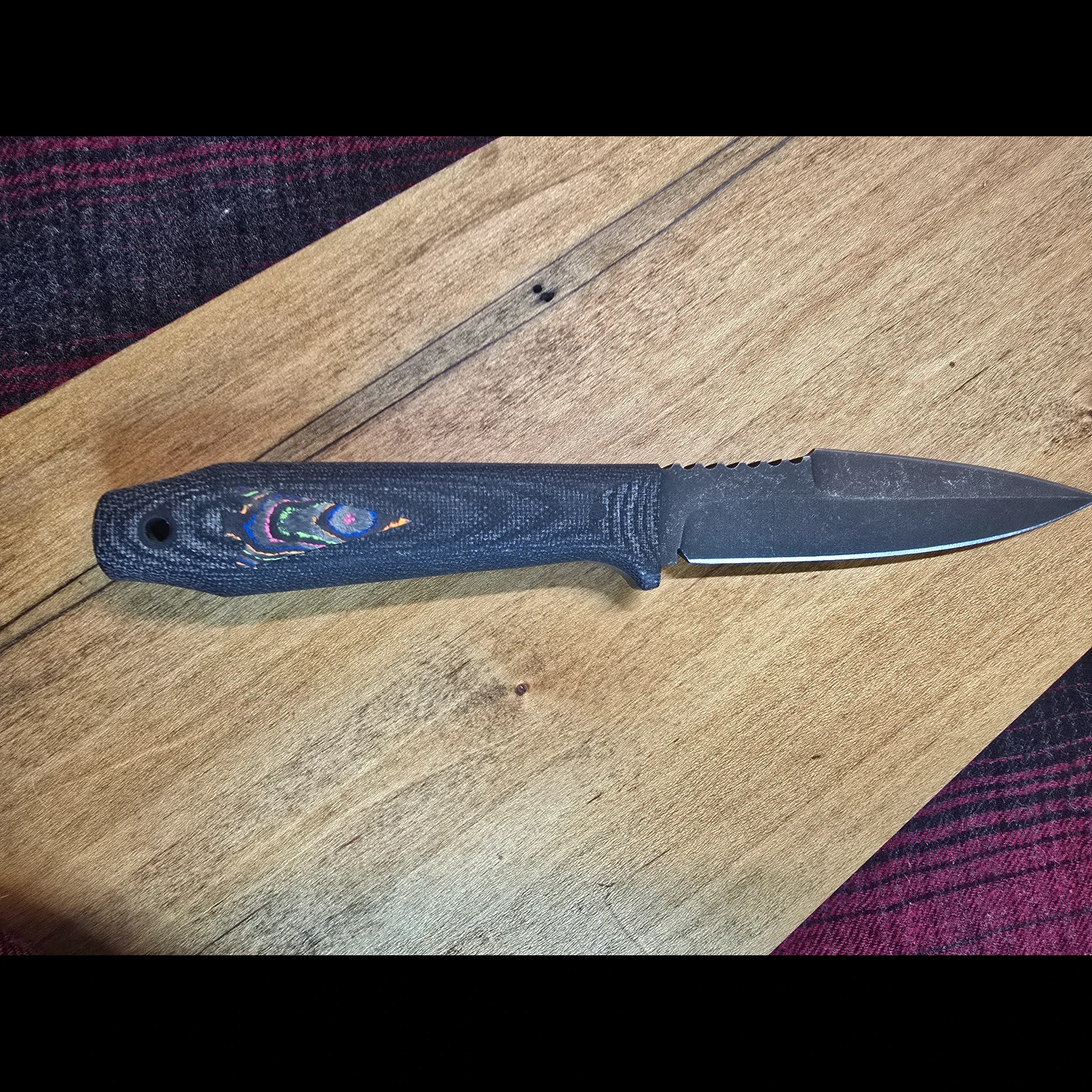 Bladebinge - Jason Knight Custom Knife "Knight Fire Lance" Sharp On Top ...