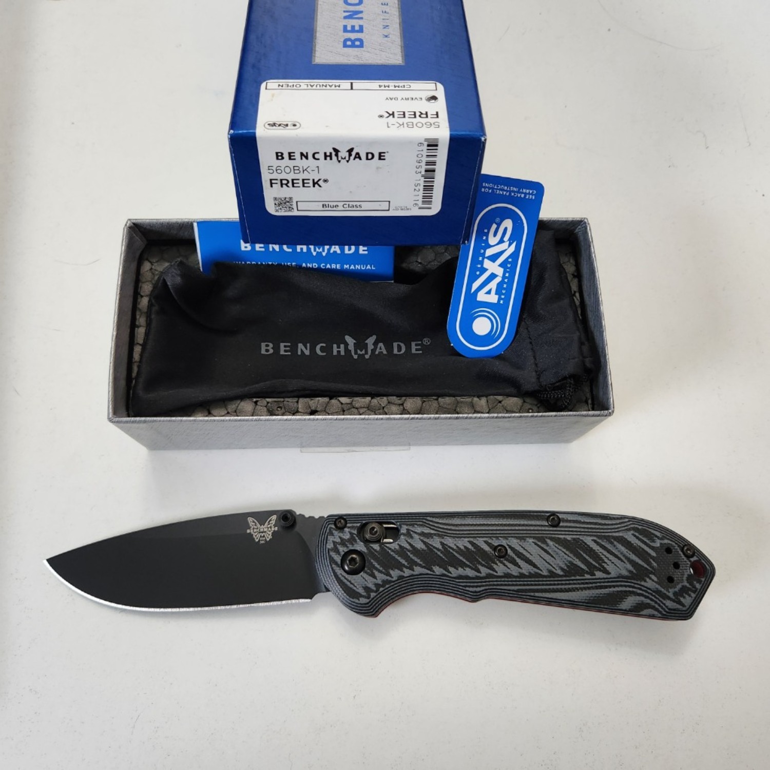 Bladebinge - Benchmade "Super" Freek 560BK-1, G10 handle, M4 blade, *LNIB*