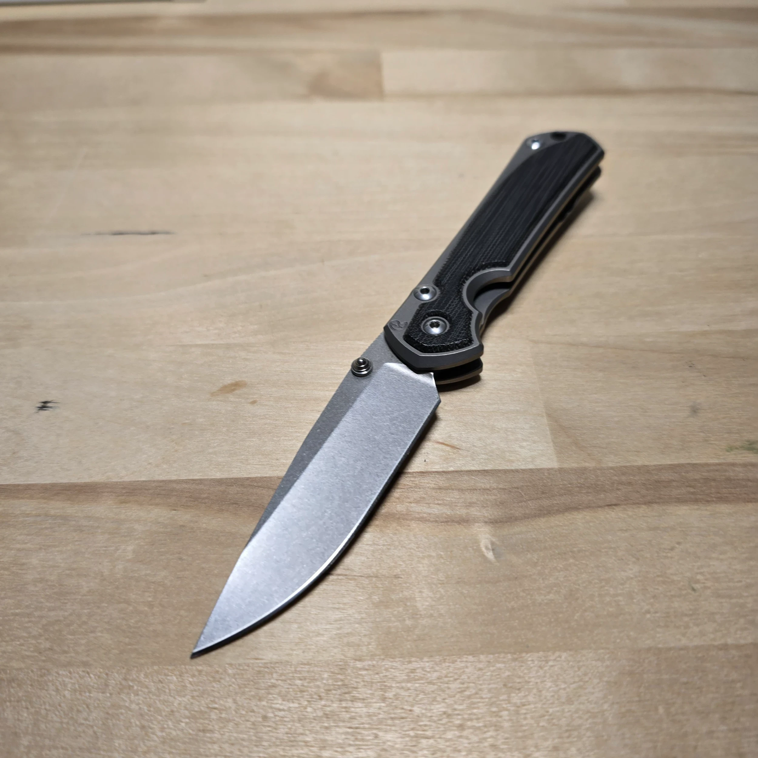 Bladebinge - Crk small sebenza 31 black micarta inlays