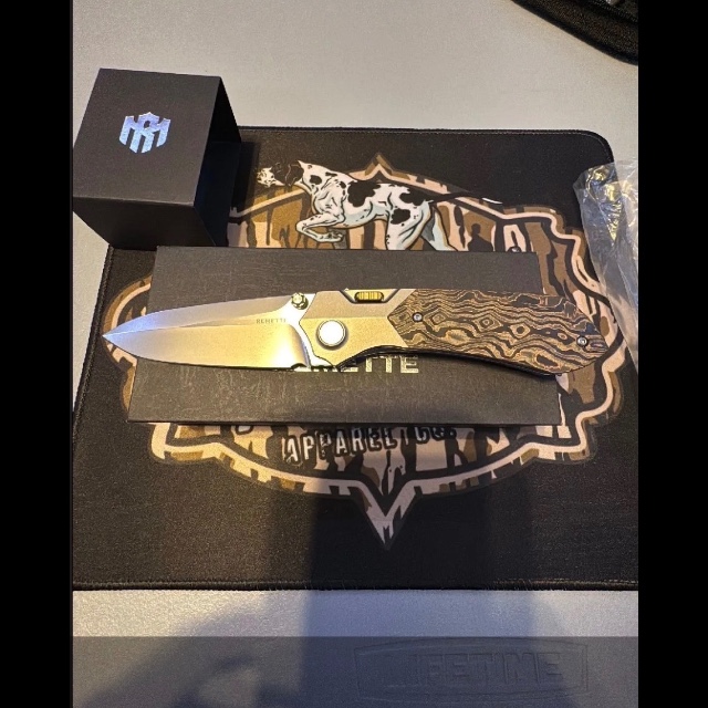 Bladebinge - REMETTE RT-Meteor Knife Titanium Handle M390 Blade RTPT-D