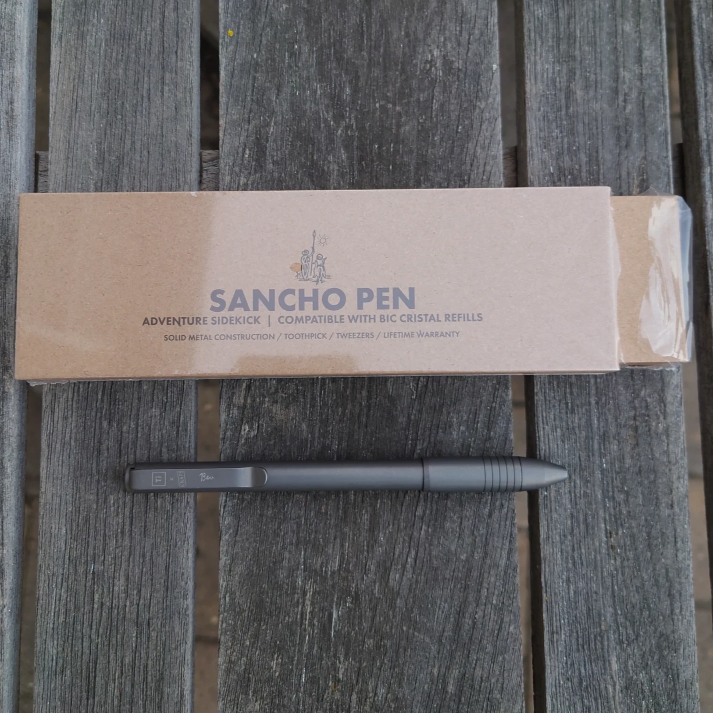 Bladebinge - Knafs x Big Idea Design Sancho Pen Stonewashed Titanium ...