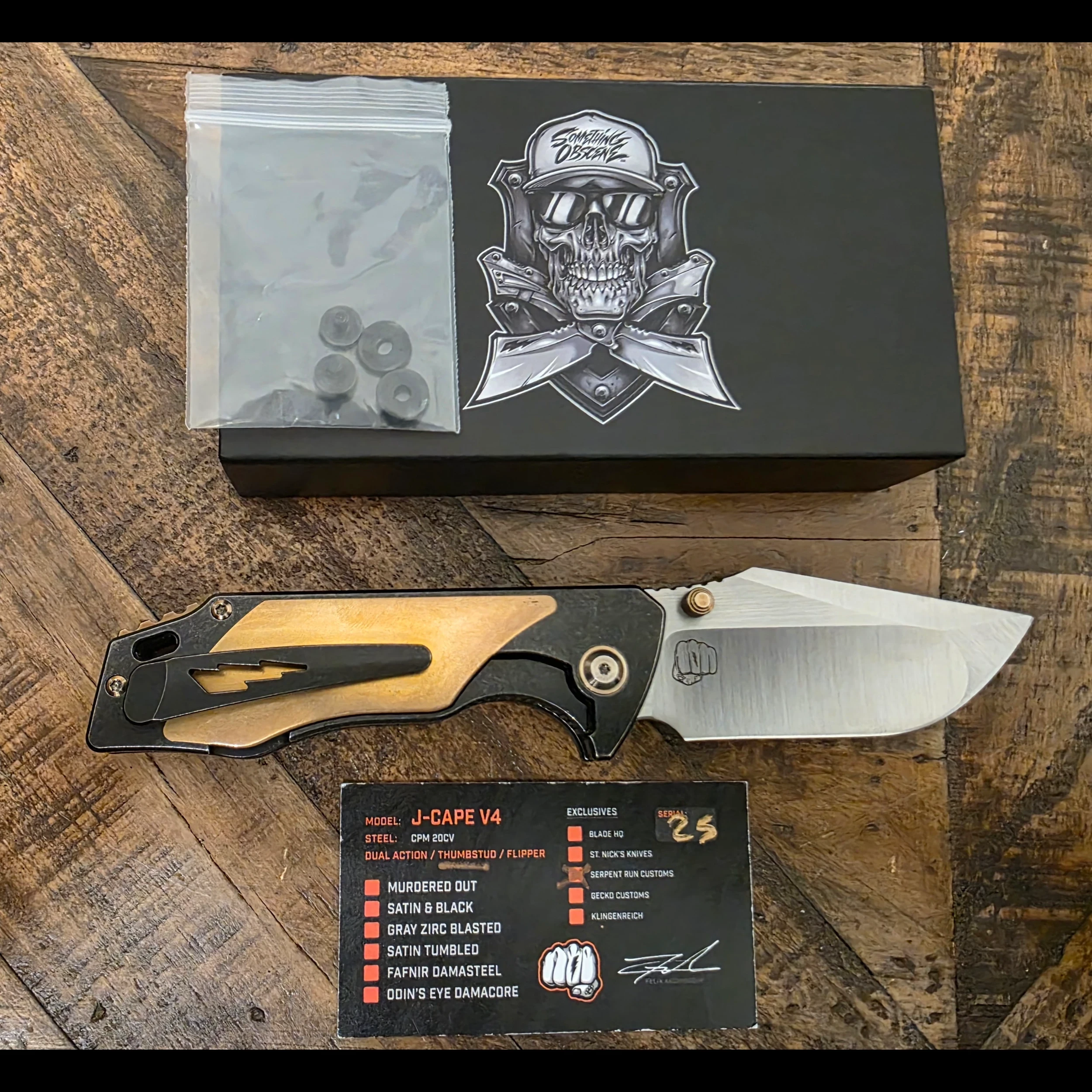 Bladebinge - Something Obscene Company SOC J-Cape V4 Serpent Run ...