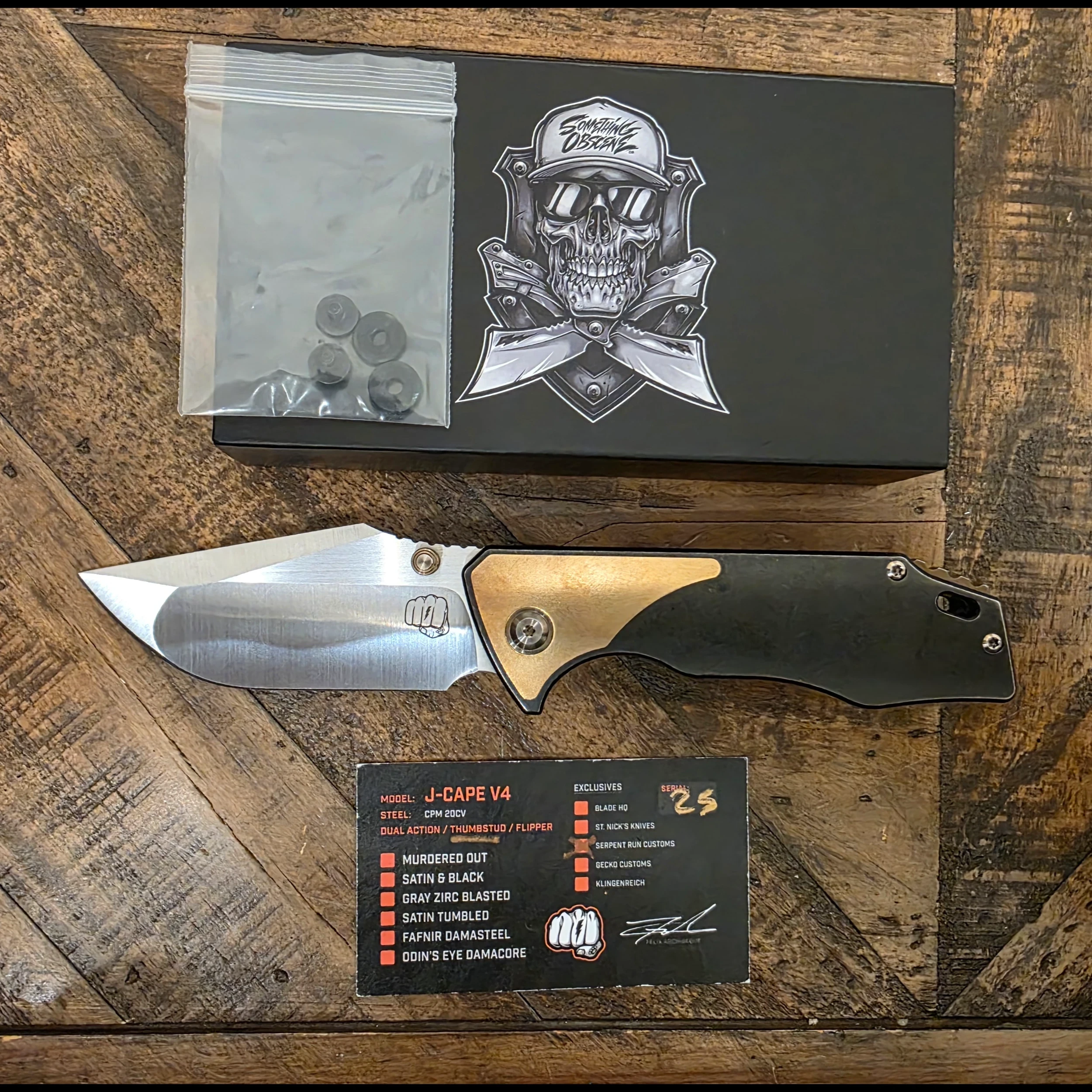 Bladebinge - Something Obscene Company SOC J-Cape V4 Serpent Run ...