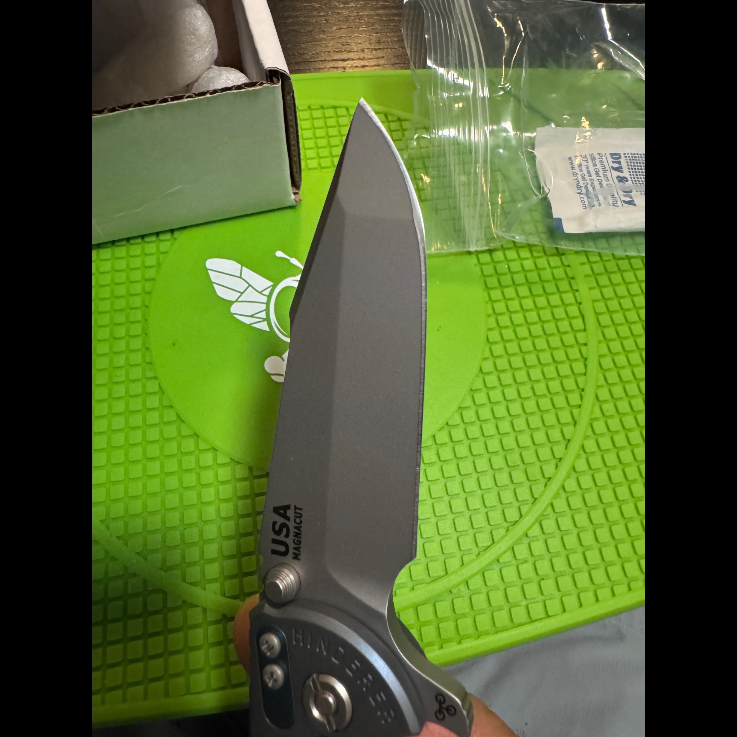 Bladebinge - Hinderer Xm-18 Harpoon Spanto Blue Ti Scales