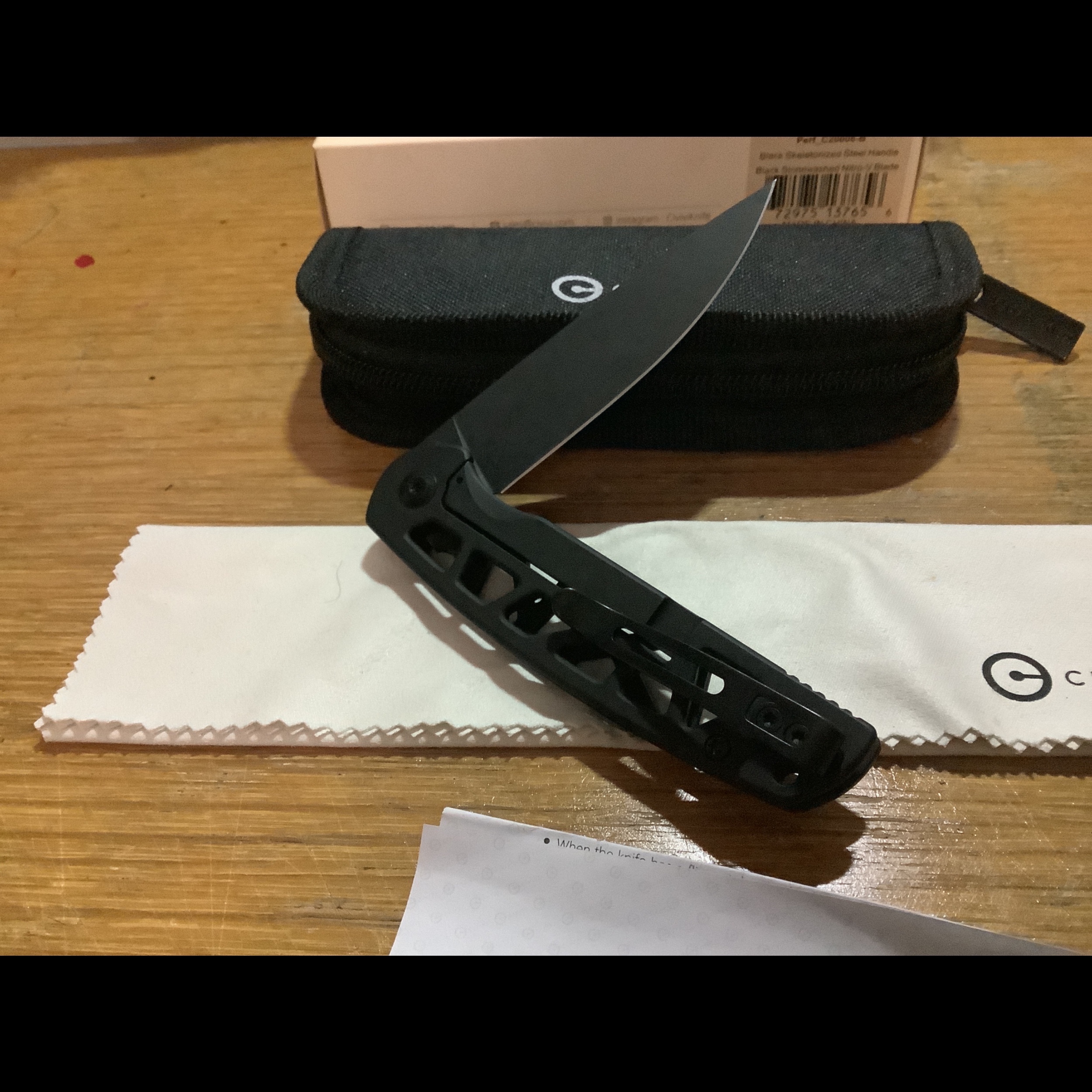 Bladebinge - CIVIVI PERF_C20006-B BLACK SKELETONIZED POCKET KNIFE