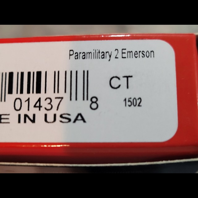 Bladebinge - RARE*** SPYDERCO PARAMILITARY 2 EMERSON WAVE