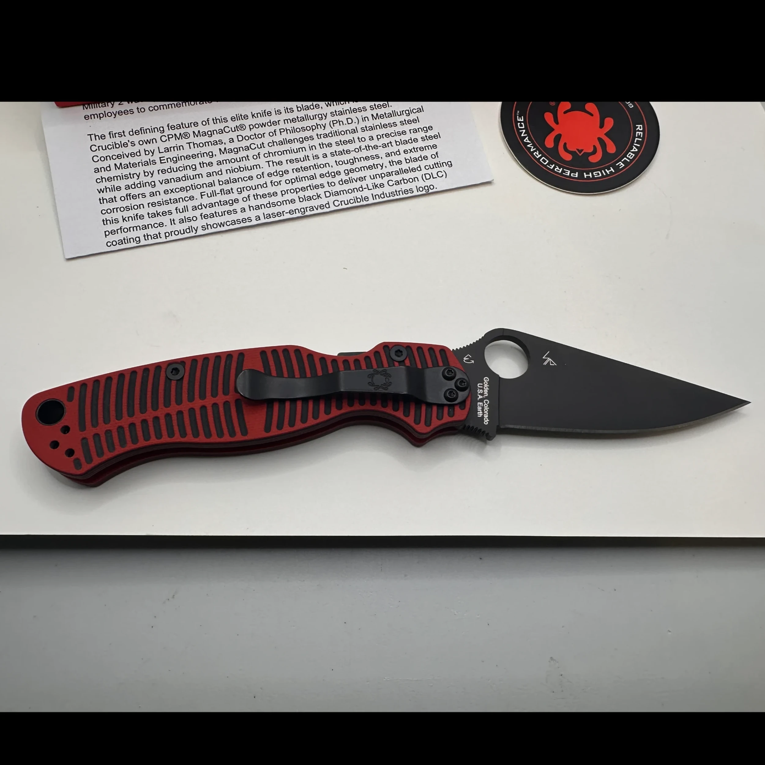 Bladebinge - Spyderco Paramilitary 2 (PM2) – Magnacut Crucible ...