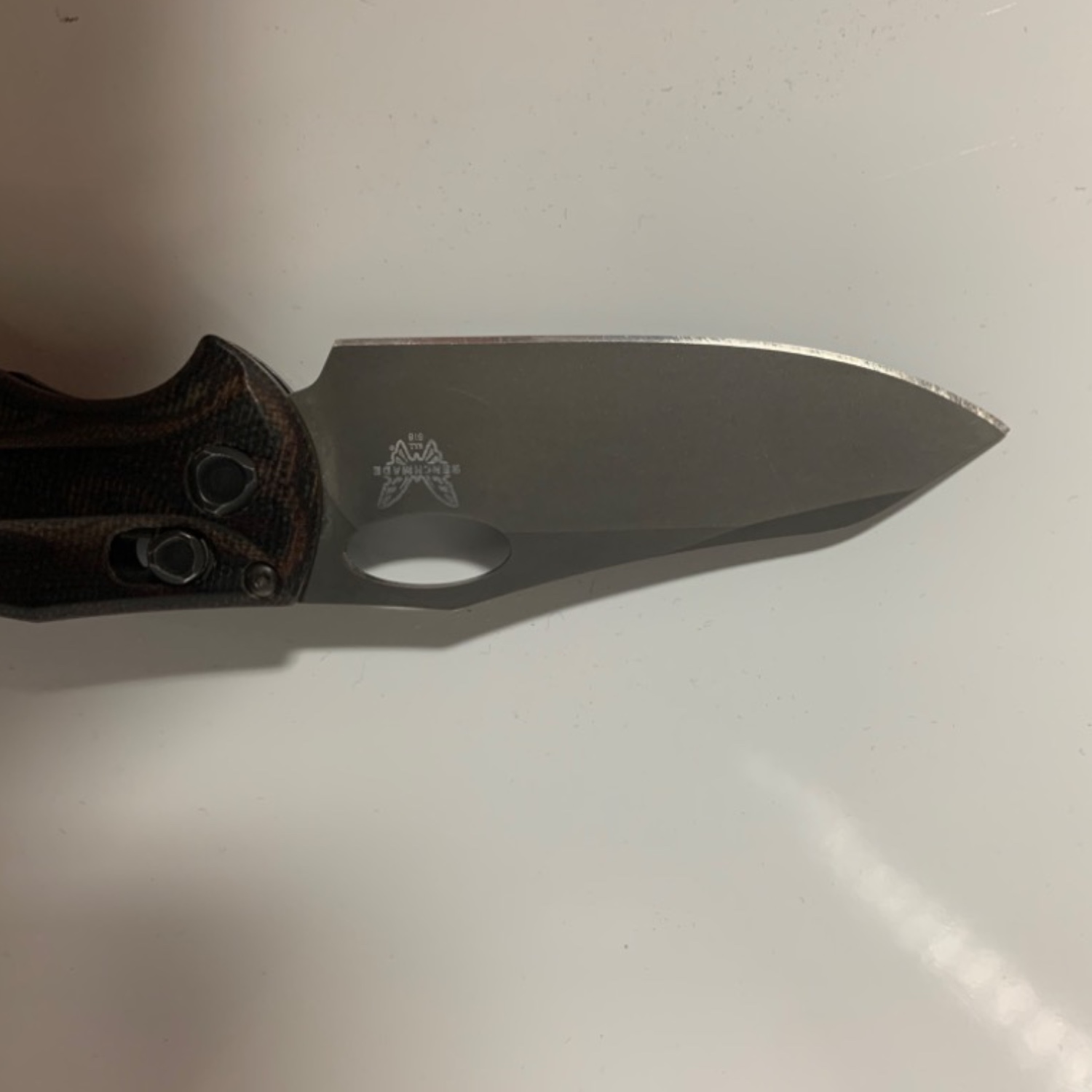 Bladebinge - Benchmade mini loco python micarta limited edition