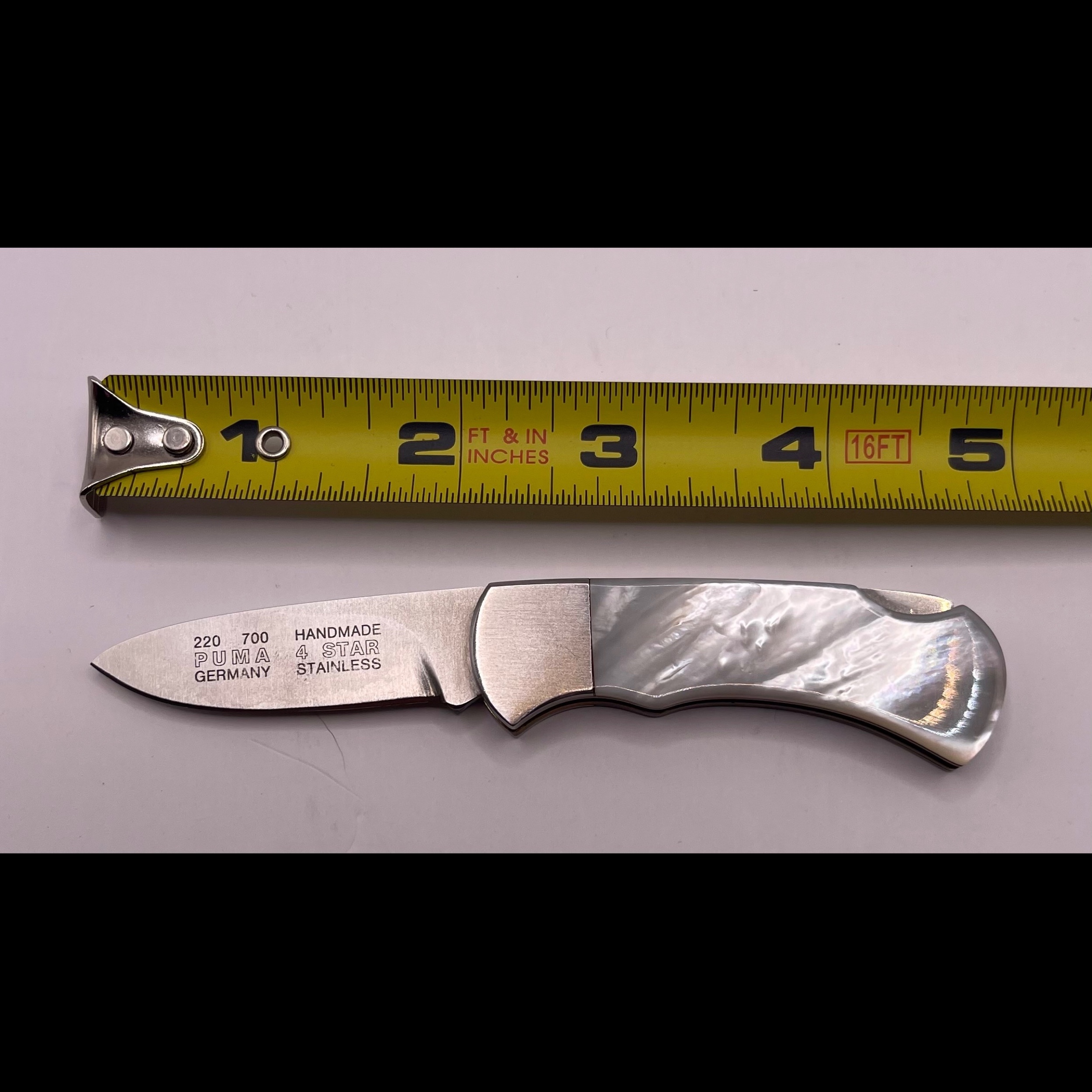 Bladebinge - #24080 Puma Mother of Pearl 4-Star Mini (Model 220 700)